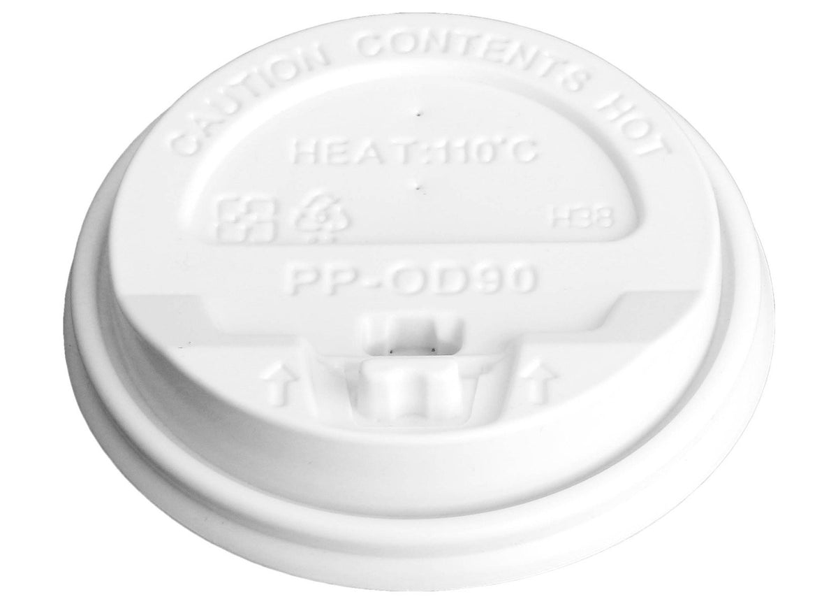 PP 90MM WHITE LID - FLIP (100PCS/PKT) – CMHT Singapore